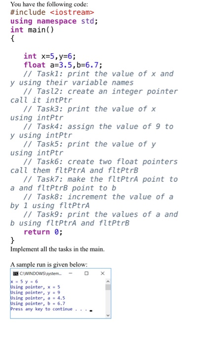 Solved You have the following code: #include using | Chegg.com
