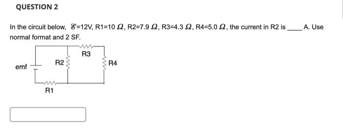 Solved In the circuit below, E=12 | Chegg.com