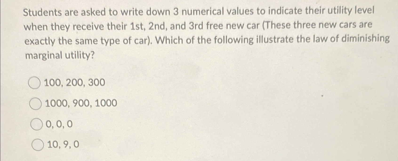 Solved Students are asked to write down 3 ﻿numerical values | Chegg.com