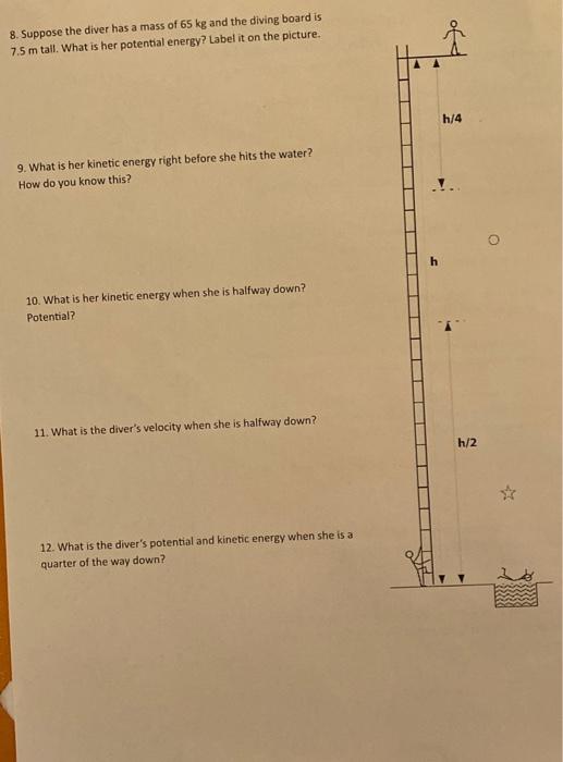 Solved Kinetic Energy (KE) =1/2mv2 Potential Energy (PE)=mgh | Chegg.com