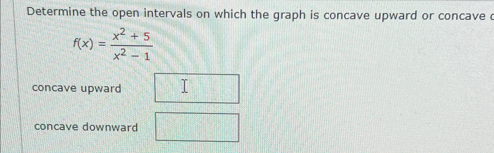 Solved Determine the open intervals on which the graph is | Chegg.com