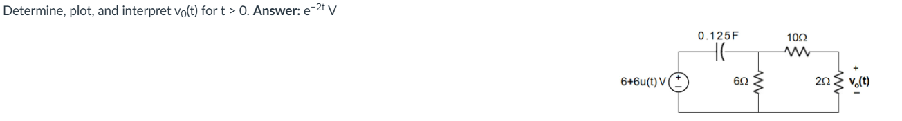 Solved Solve without using laplace transforms, only first | Chegg.com