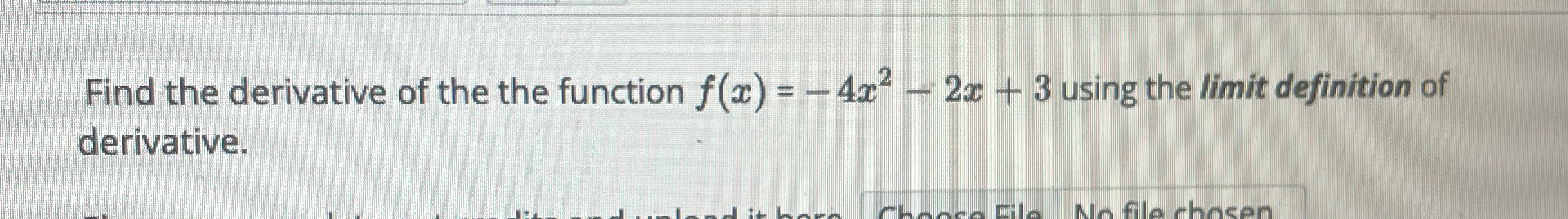 Solved Find the derivative of the the function | Chegg.com