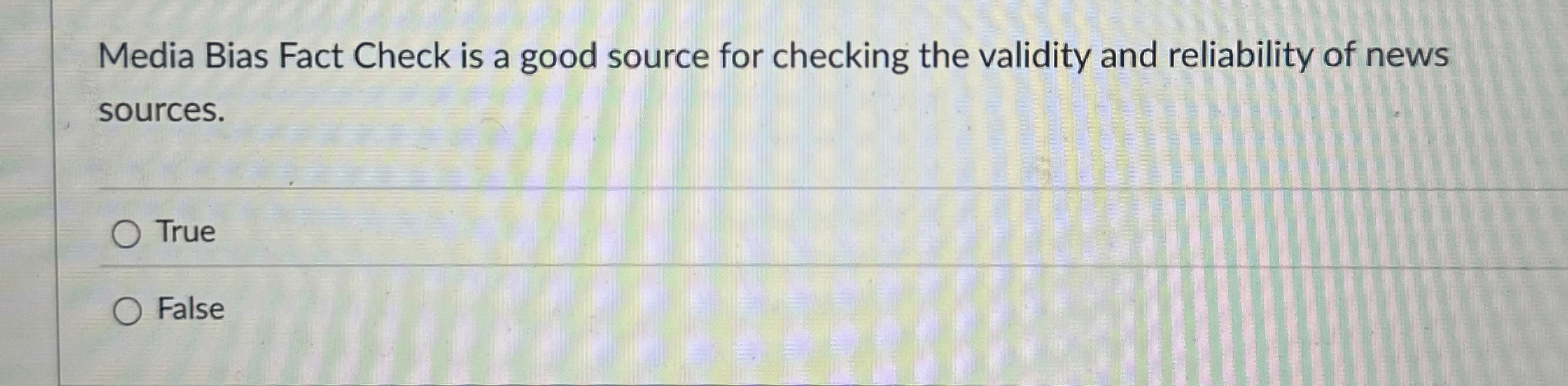Solved Media Bias Fact Check is a good source for checking | Chegg.com