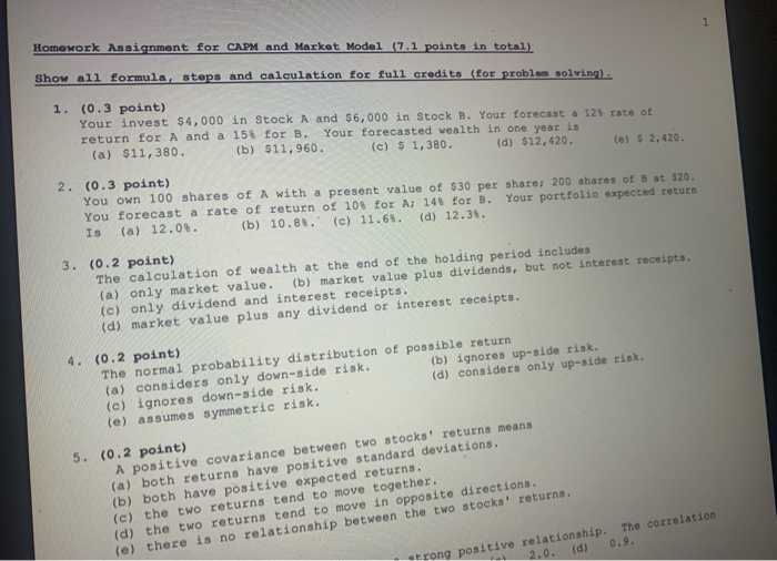 Solved Please answer these questions through excel if | Chegg.com