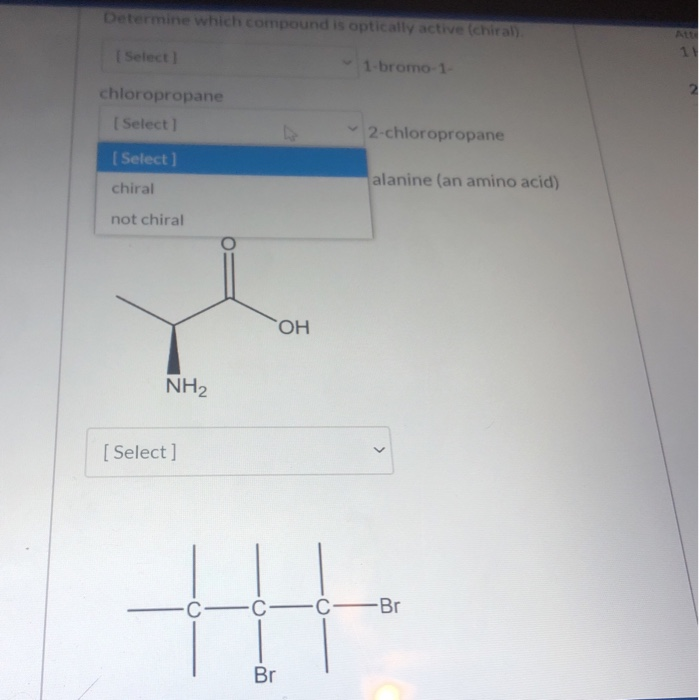 Solved Determine which compound is optically active (chiral) | Chegg.com