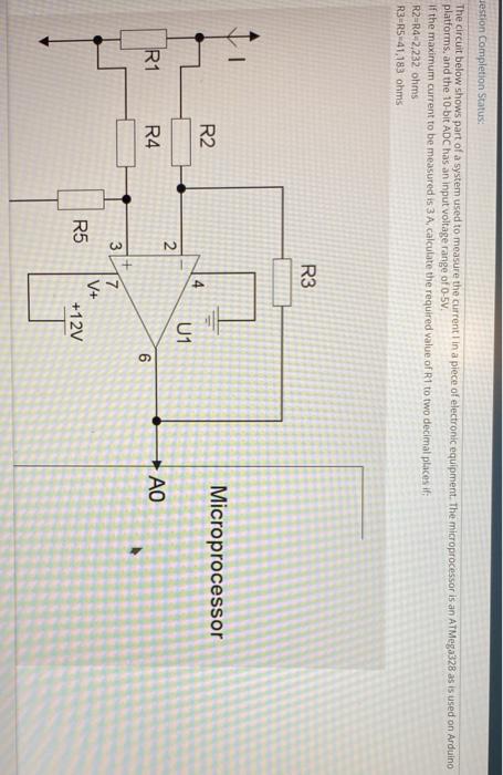 Solved Jestion Completion Status: The circuit below shows | Chegg.com