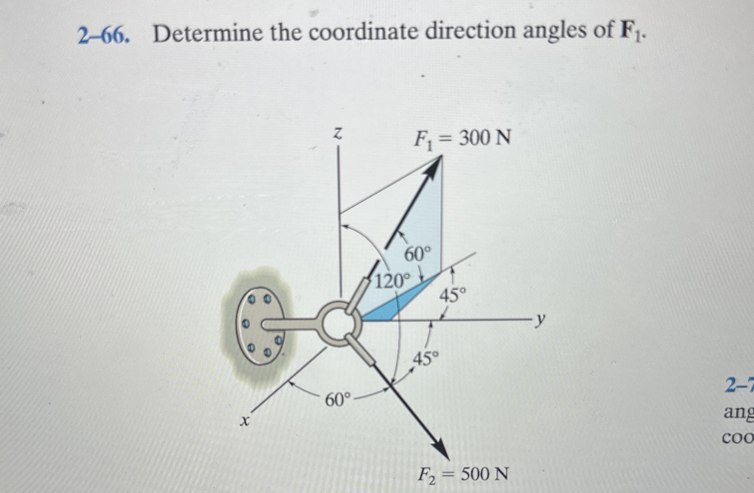 2-66. ﻿Determine the coordinate direction angles of | Chegg.com
