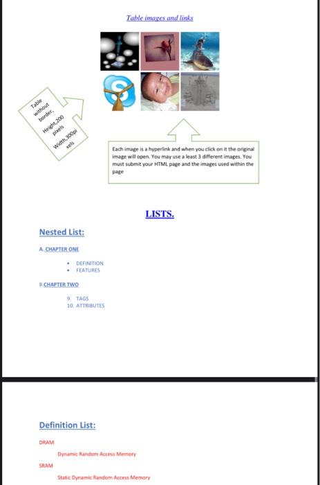 Solved Assignment 1 HTML 1- Create your first web page to | Chegg.com