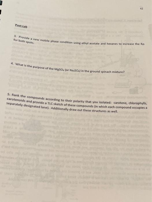 Solved Experiment Four: TLC (Thin Layer | Chegg.com