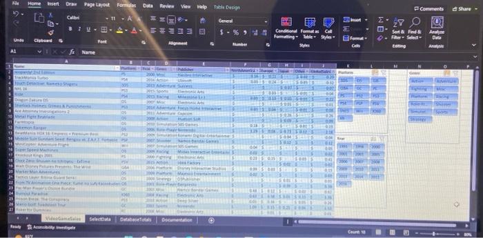 File Home Insert Draw Page Layout Formulas Data | Chegg.com