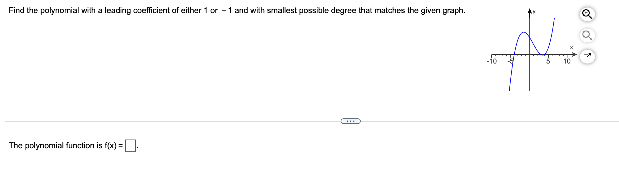 Solved Find the polynomial with a leading coefficient of | Chegg.com