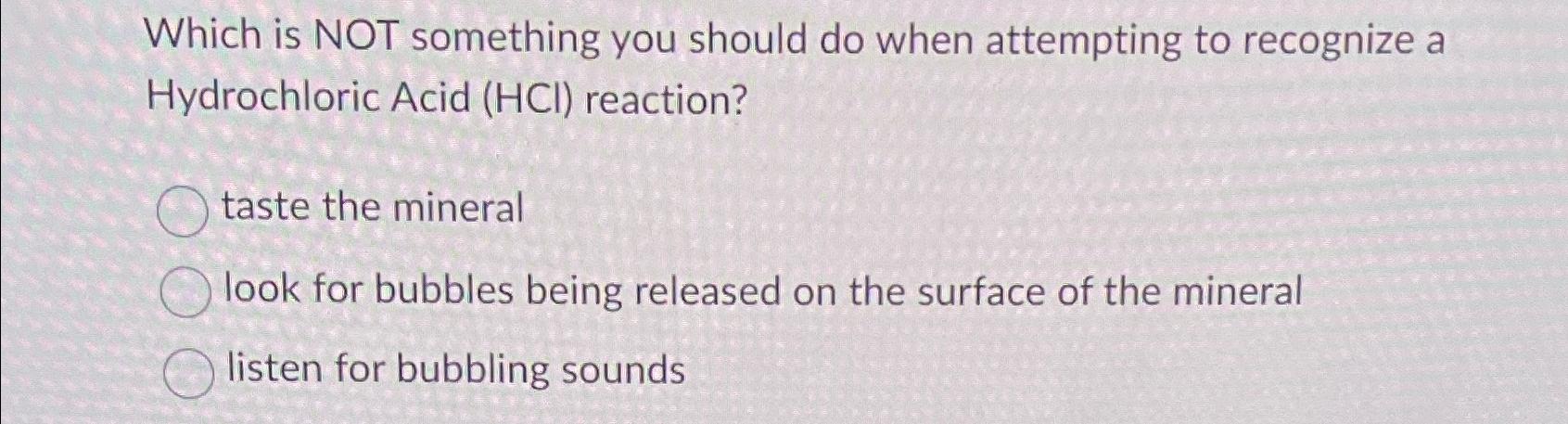 Solved Which is NOT something you should do when attempting | Chegg.com