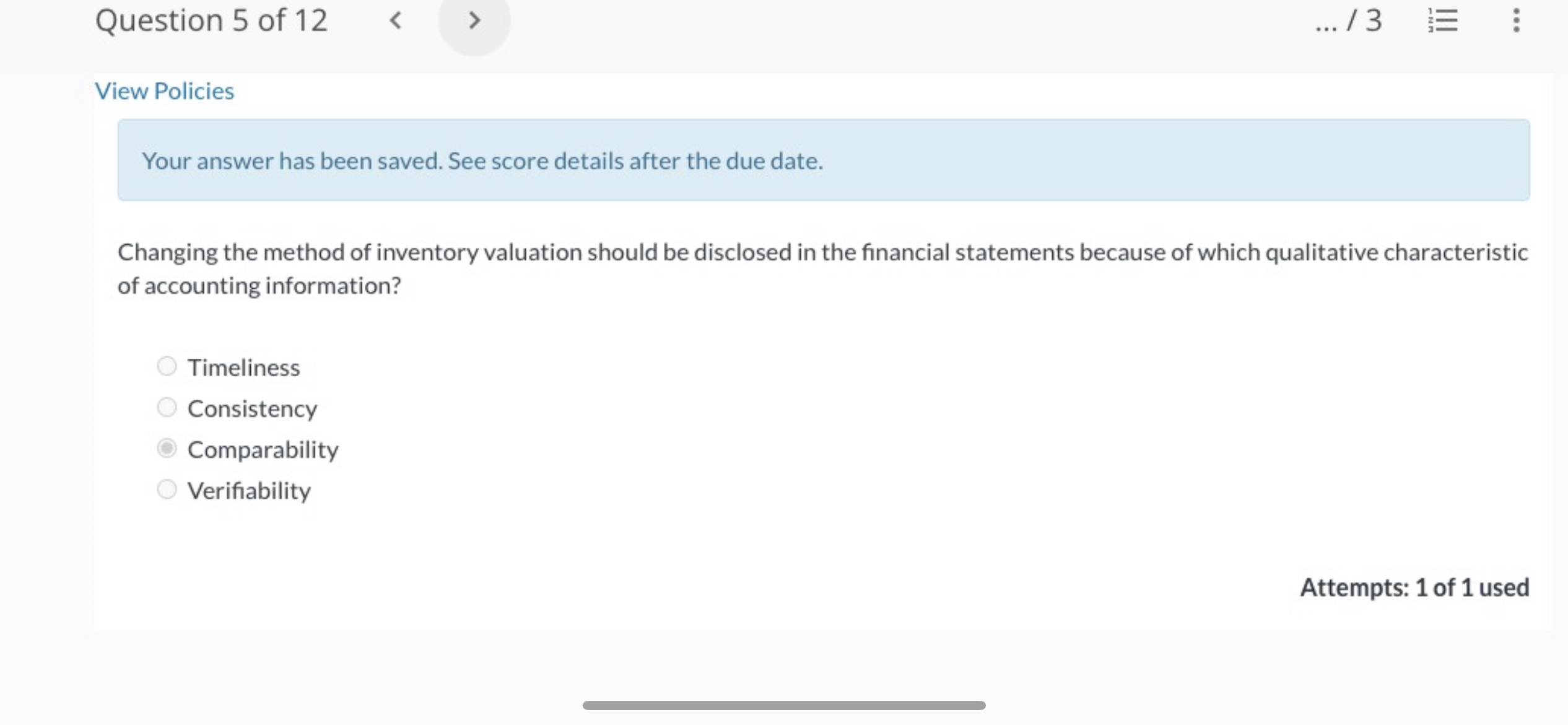 Solved Your answer has been saved. See score details after | Chegg.com