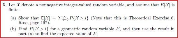 Solved Let X Denote A Nonnegative Integer Valued Random