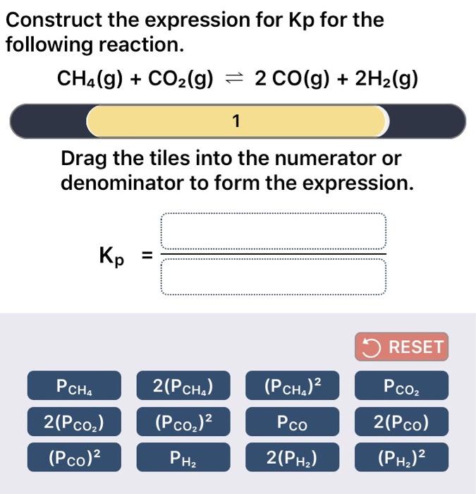 Solved Construct the expression for Kp for the following | Chegg.com