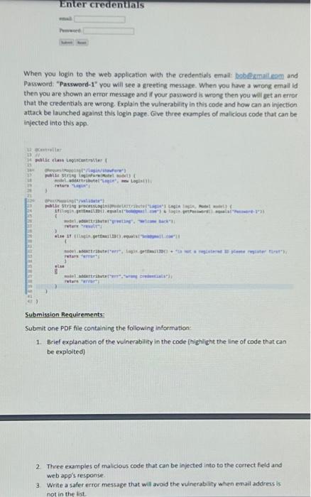Solved 10 17 2.0 19 20 21 40 41 42 ) Enter credentials When | Chegg.com