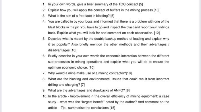 Solved 1. In your own words, give a brief summary of the TOC | Chegg.com