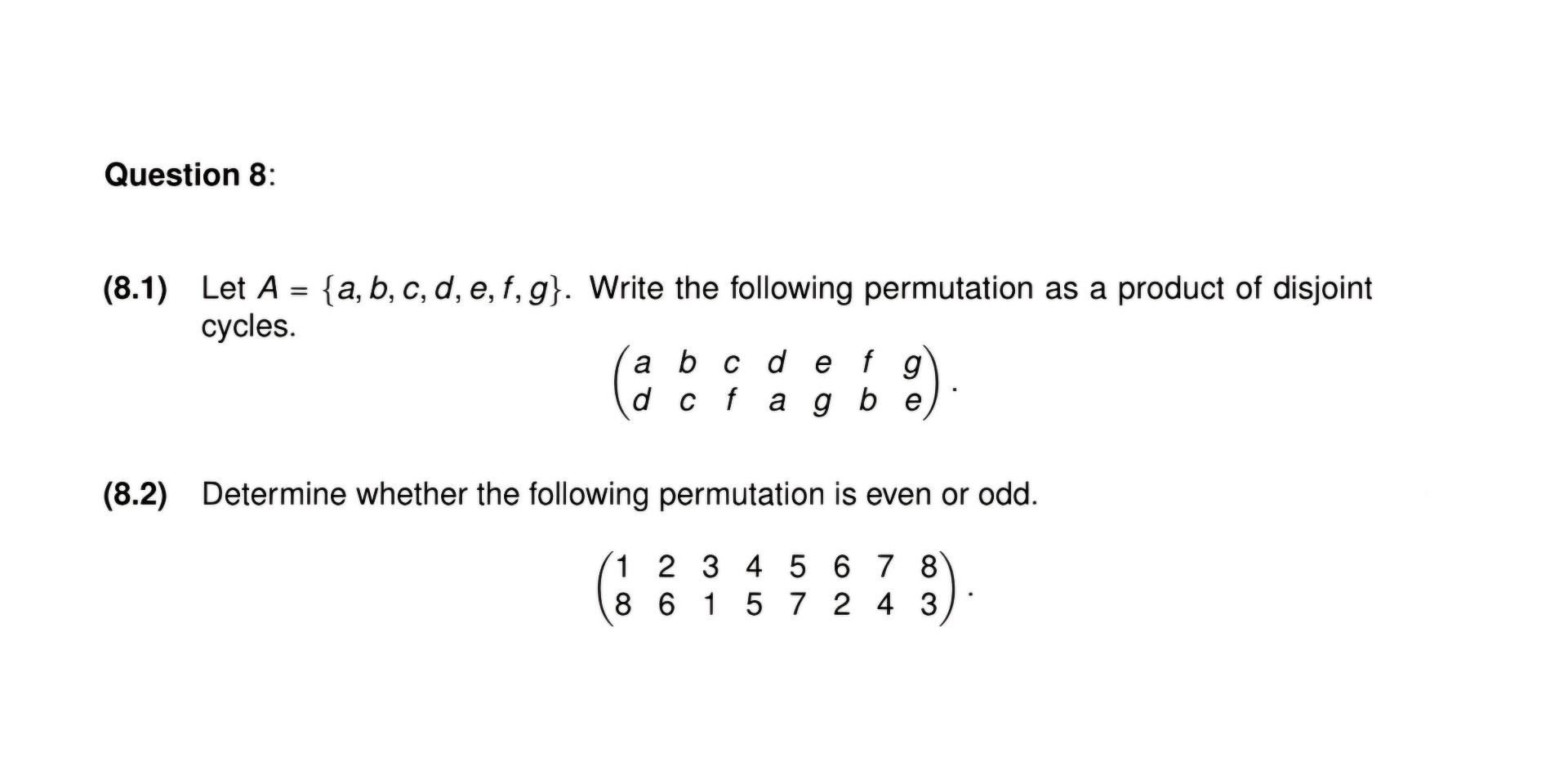 Solved Discrete math - ﻿Please do not use a calculator, | Chegg.com