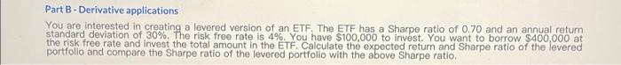 Solved Part A The standard deviations of shares A, B and | Chegg.com