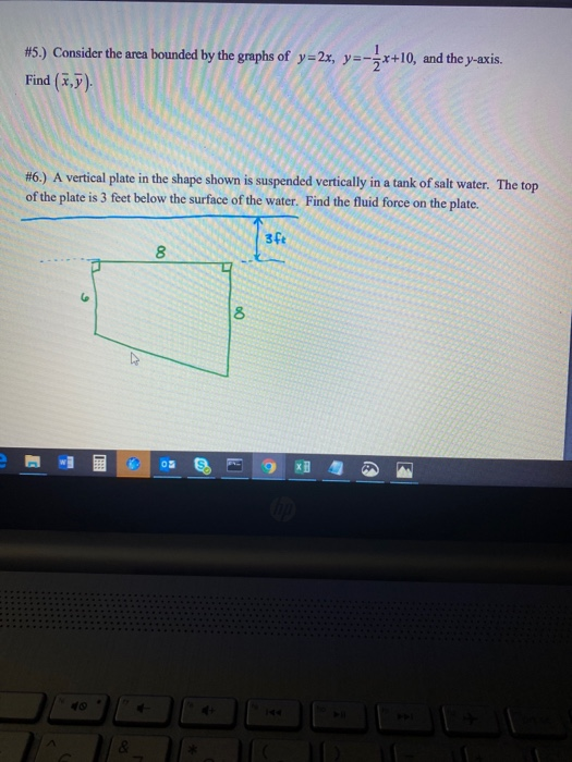 Solved 45.) Consider the arca bounded by the graphs of y=2x, | Chegg.com
