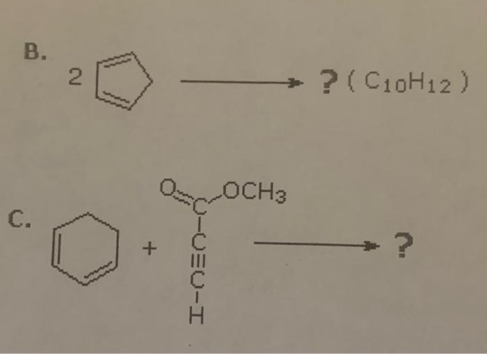 Solved B. 2 ?(C10H12) OCH3 C. + C ? -UEU-I | Chegg.com