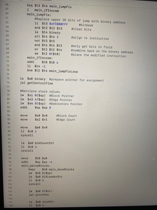 CMPUT 229 Lab 5 - Basic Blocks Information A Control | Chegg.com