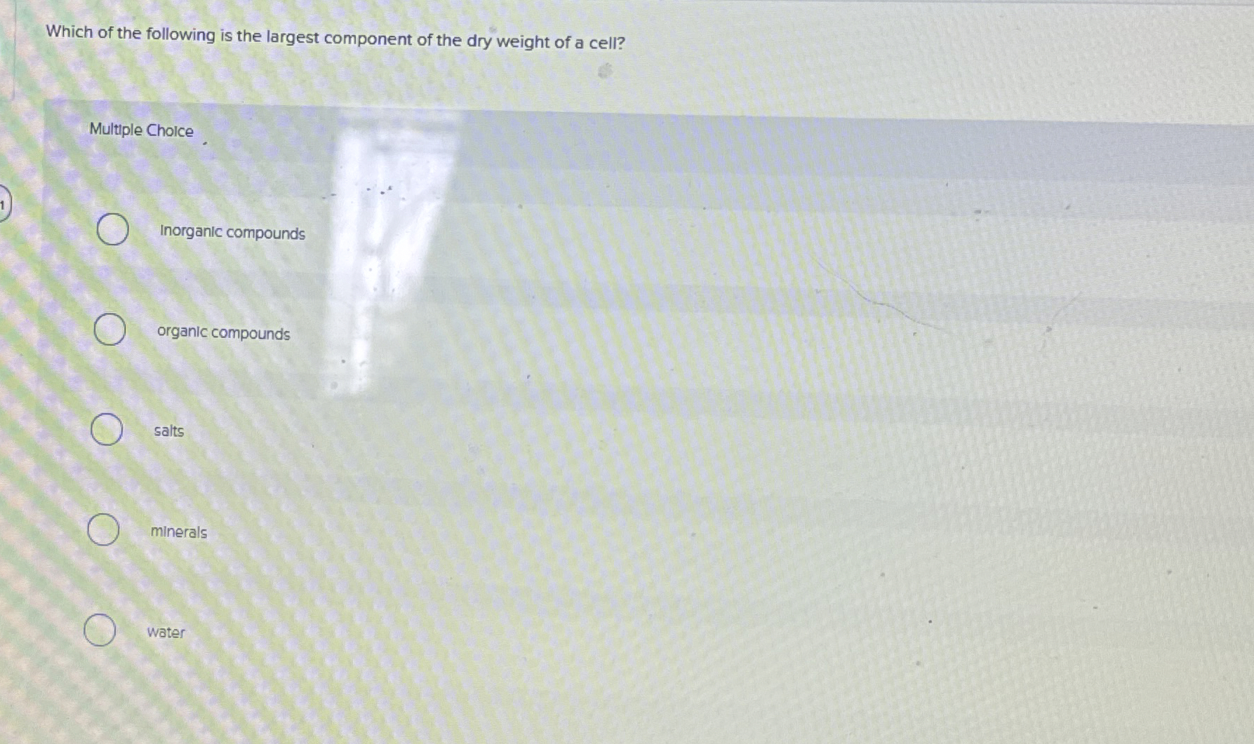 Solved Which of the following is the largest component of | Chegg.com