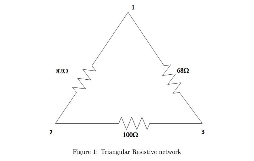 Solved Figure 1: Triangular Resistive network2. (3pt) Find | Chegg.com