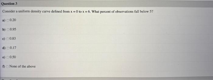 Solved Consider A Uniform Density Curve Defined From X 0 To