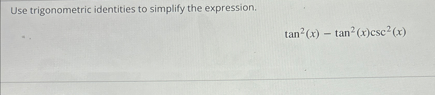 Solved Use trigonometric identities to simplify the | Chegg.com