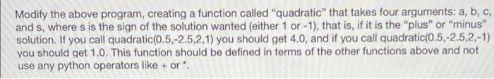 Solved # function: sum # input: two integers/floats # | Chegg.com