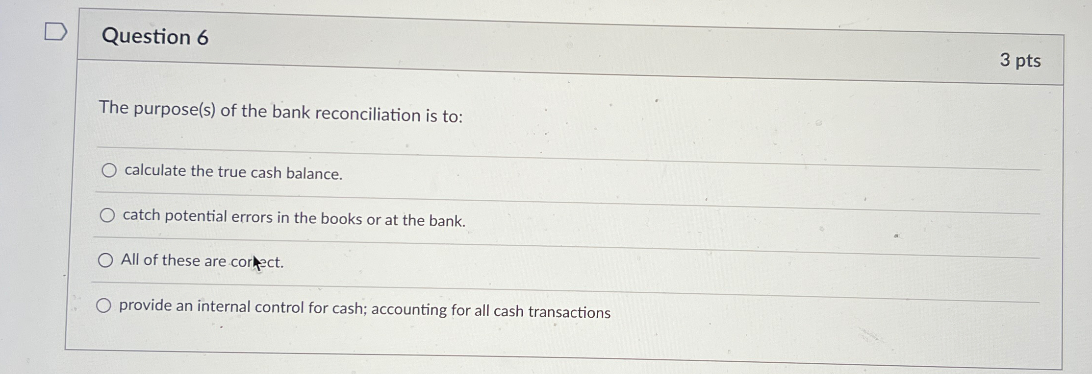 Solved Question 63 ﻿ptsThe purpose(s) ﻿of the bank | Chegg.com