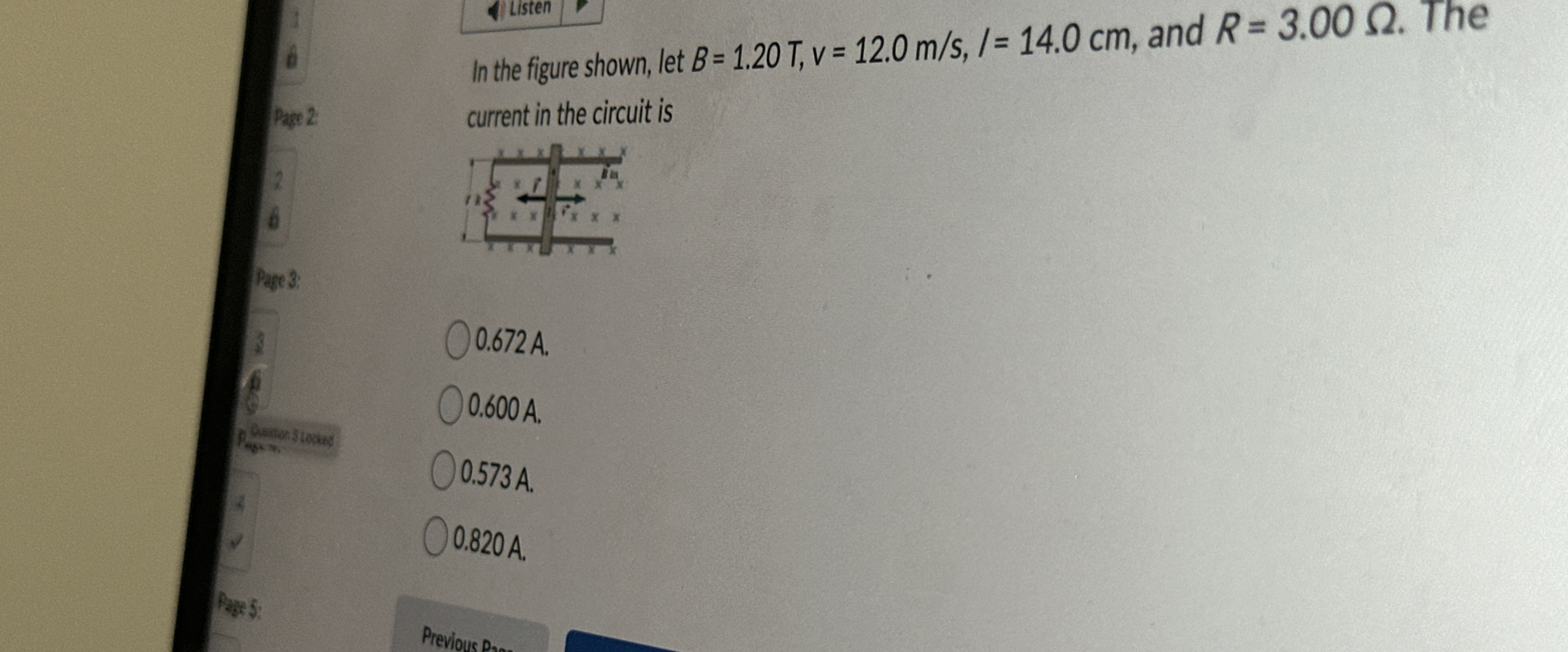 Solved In the figure shown, let B=1.20T,v=12.0ms,I=14.0cm, | Chegg.com