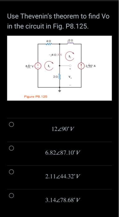 Solved Use superposition to find Vo in the network in Fig. | Chegg.com