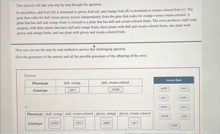 Solved This tutorial will take you step by step through the | Chegg.com