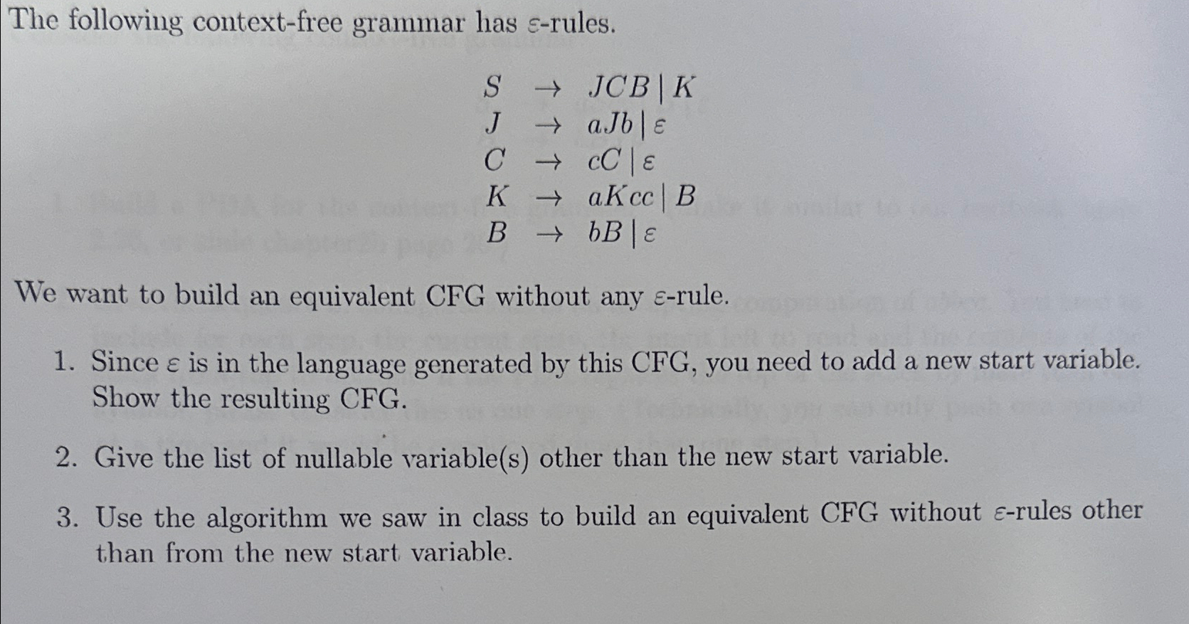 Solved The following context-free grammar has | Chegg.com
