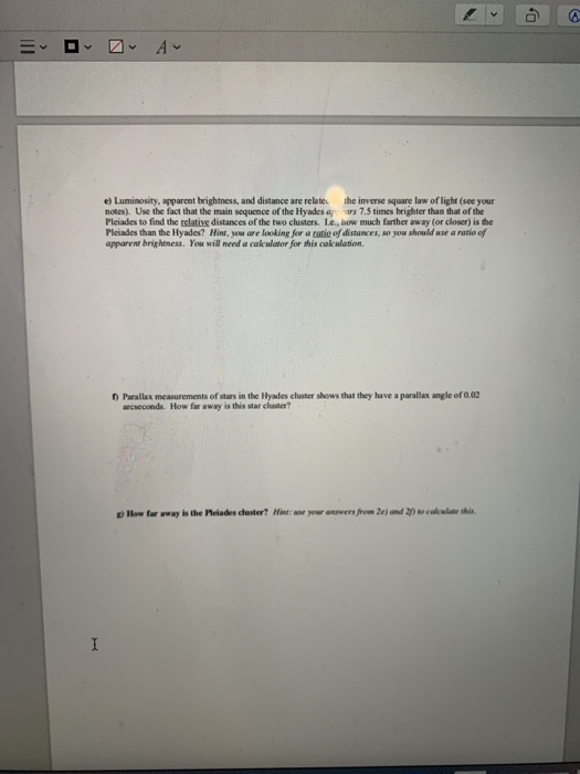 2) Main Sequence Fitting (25 pts) is a | Chegg.com