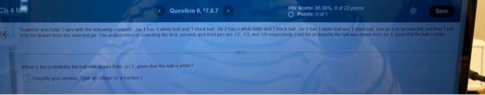 Solved Suppose you have 3 with the following contents Jar 1 | Chegg.com