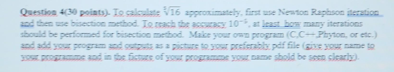 Question 4(30 points). To calcrlata 516 | Chegg.com