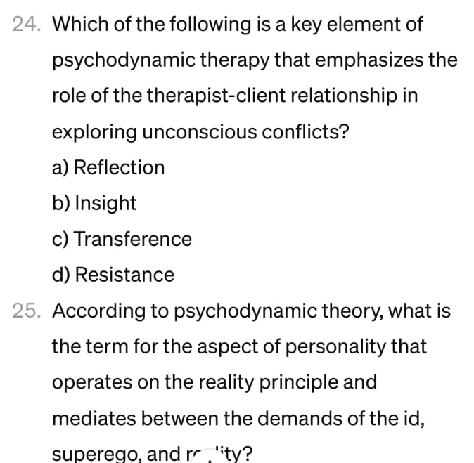 Solved Which of the following is a key element of | Chegg.com