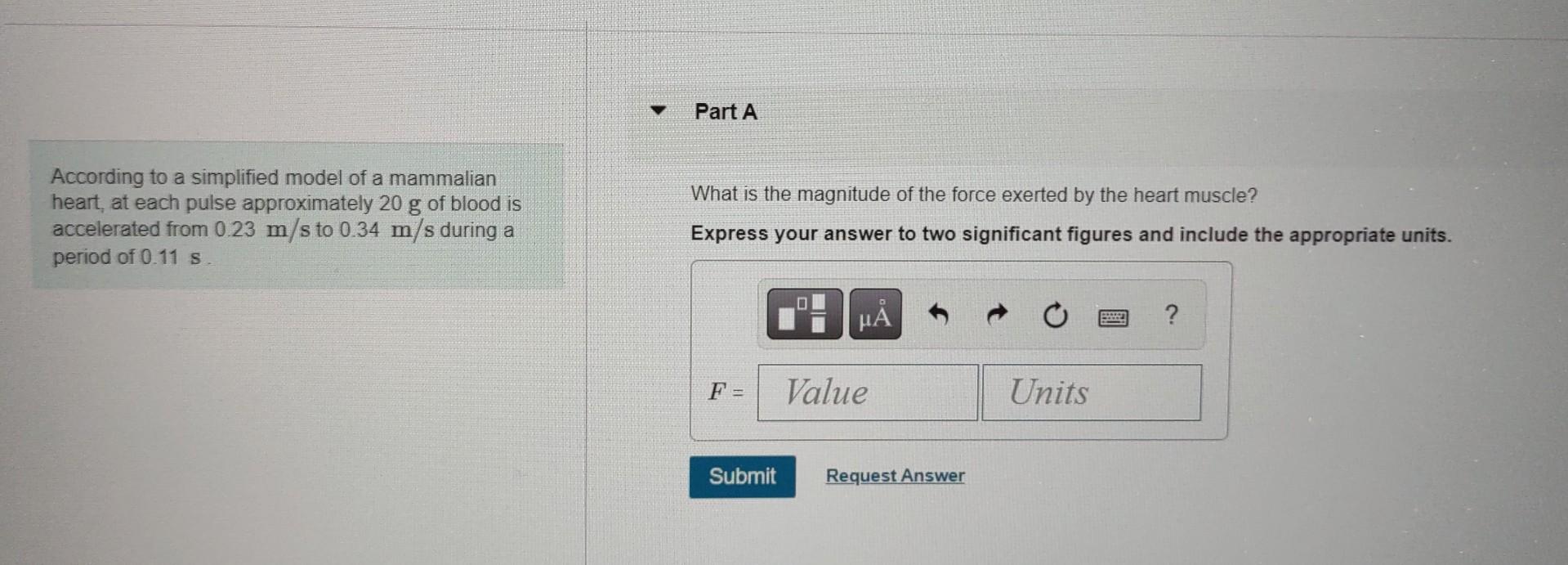 Solved According to a simplified model of a mammalian heart, | Chegg.com
