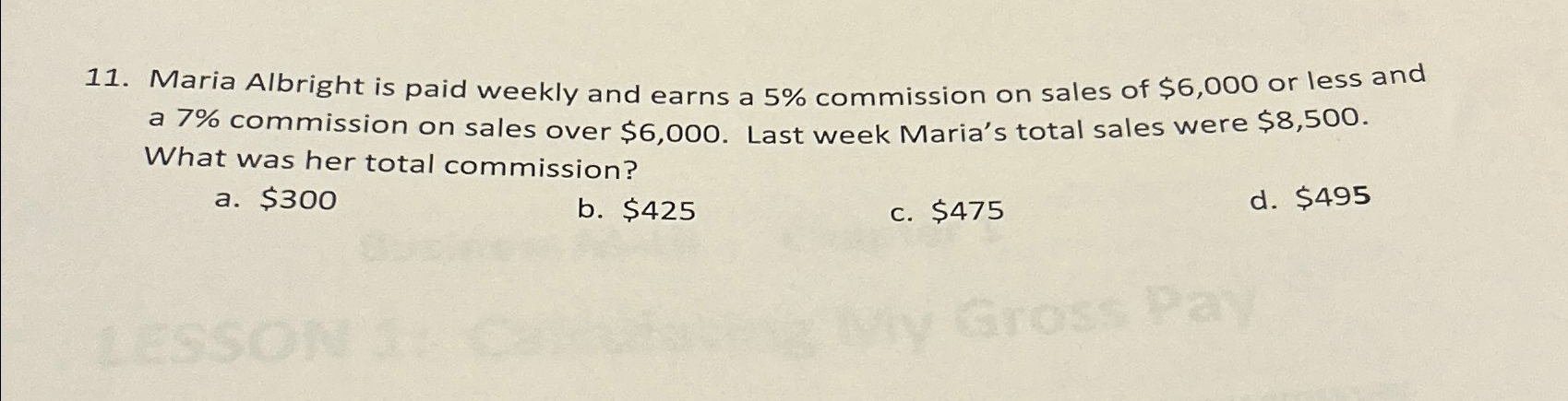 Solved Maria Albright is paid weekly and earns a 5% | Chegg.com