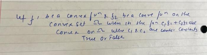 Solved leff bea conexfun & he bea conve fun on the Convex | Chegg.com