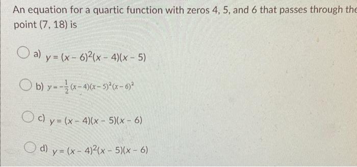 Solved Using end behaviours, turning points, and zeros, | Chegg.com