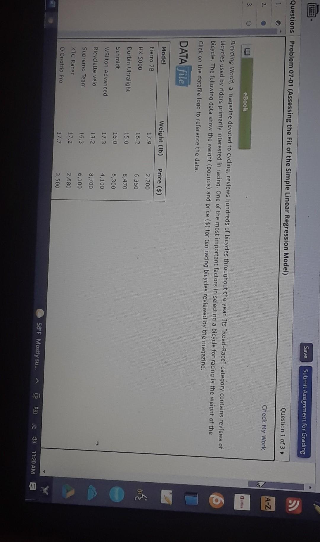 Solved Save Submit Assignment for Grading Questions Problem | Chegg.com