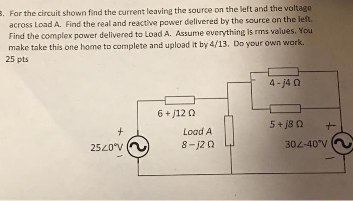 Solved 3. For the circuit shown find the current leaving the | Chegg.com