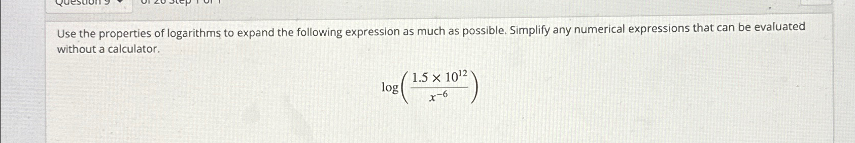 Solved Use the properties of logarithms to expand the | Chegg.com