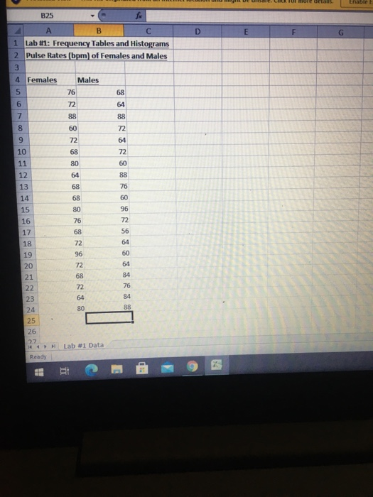 Solved CK TO more details B25 E F G f А B 1 Lab #11: | Chegg.com