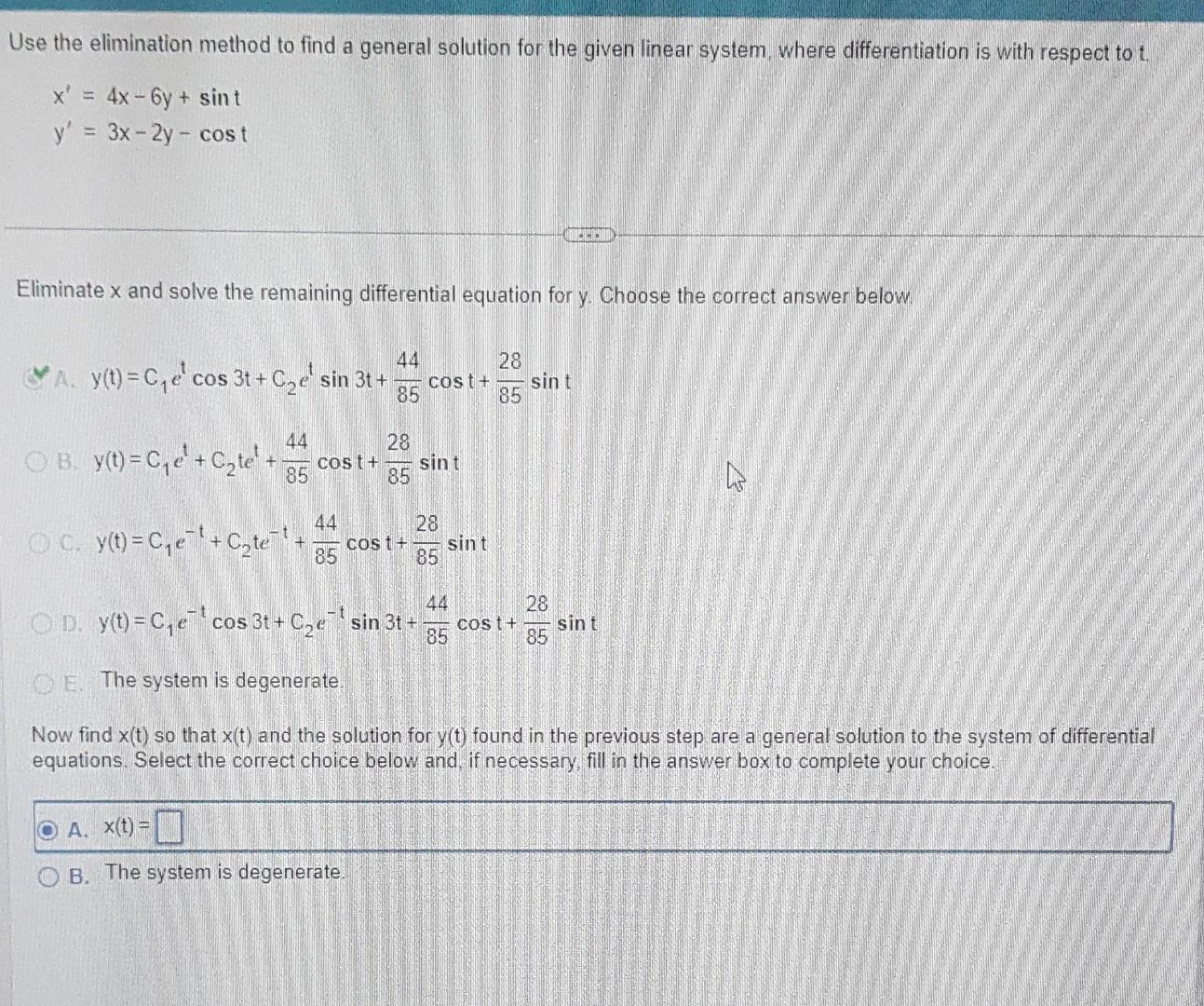 Solved what is x(t) | Chegg.com
